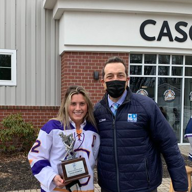 Pompeo wins Becky Schaffer Award – Casco Bay Arena